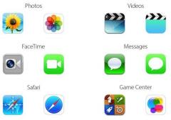 애플 iOS6-iOS7 기본앱 아이콘 디자인 비교 | 위키트리