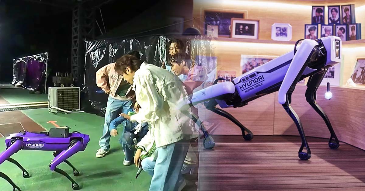 [오늘은머니] 응원봉 들고 춤까지 Bts 에스코트하며 깜짝 등장한 로봇개 스팟 위키트리