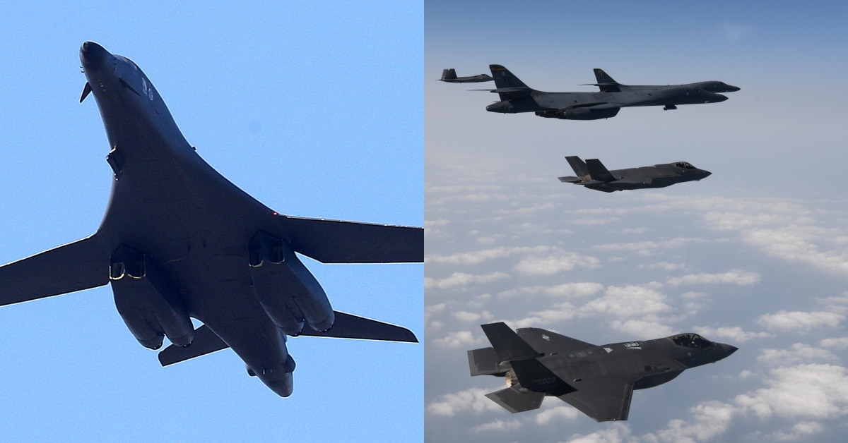 [속보] 북한 ICBM 도발에 미국 B-1B 폭격기 전개…한미연합공중훈련 | 위키트리