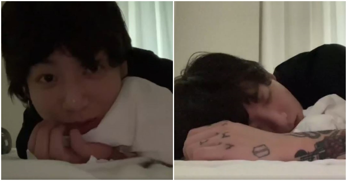 BTS's Jung Kook actually fell asleep for 21 minutes during a live ...